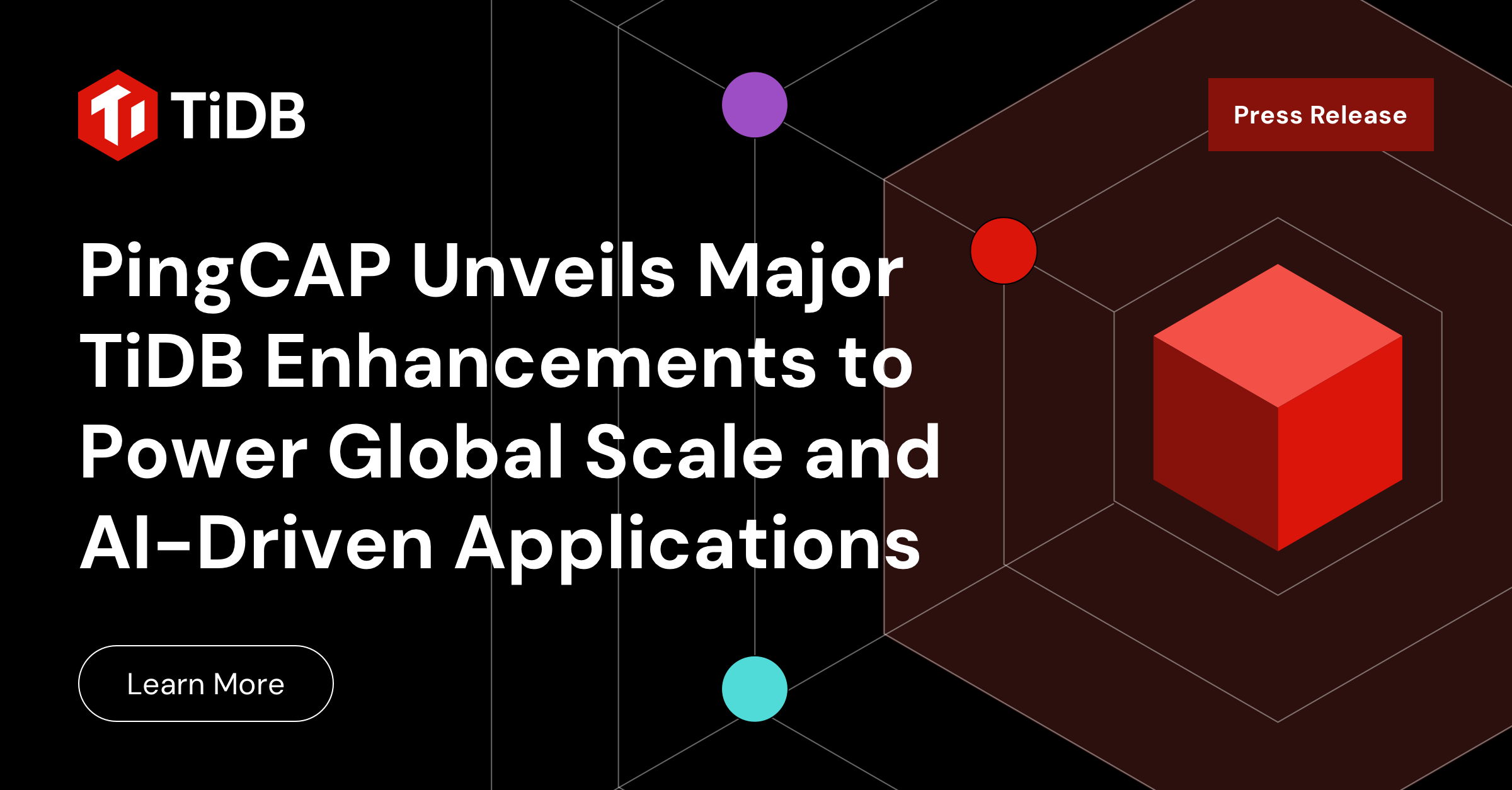 グローバルスケールとAI駆動型アプリケーションを強化するTiDBを発表 | PingCAP株式会社